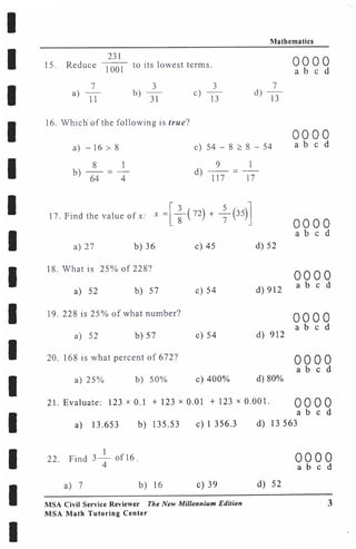 Civil Service (CS) Examination Reviewer | PDF