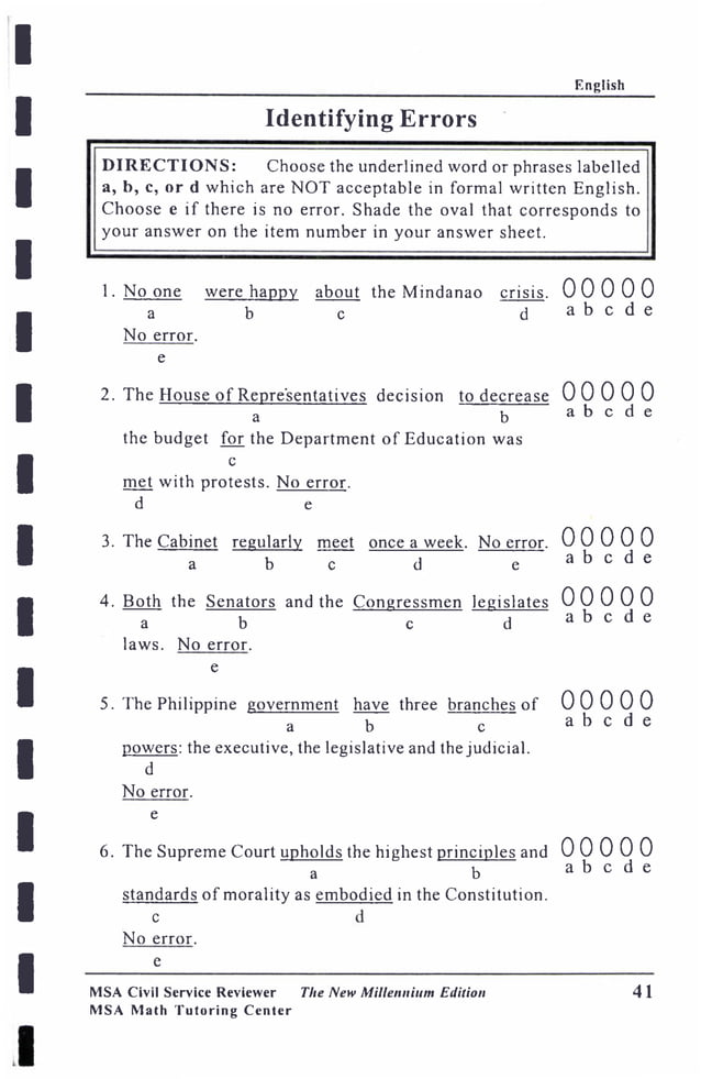 Civil Service (CS) Examination Reviewer | PDF