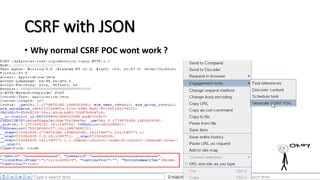 JSON based CSRF | PPTX