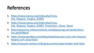 JSON based CSRF | PPTX