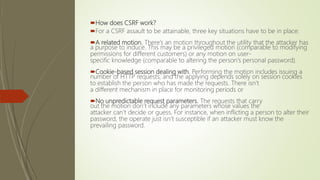 Cross Site Request Forgery- CSRF | PPTX