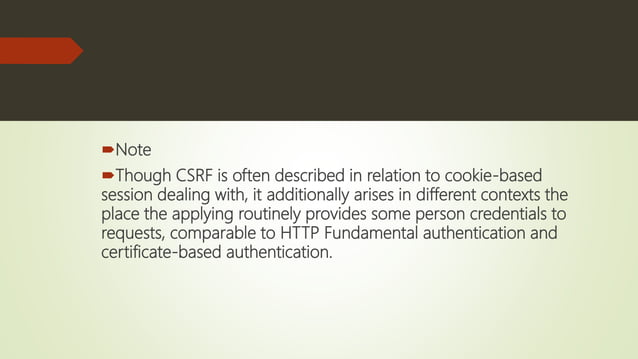 Cross Site Request Forgery- CSRF | PPTX