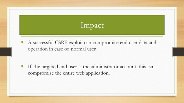 Introduction to CSRF Attacks & Defense | PPTX