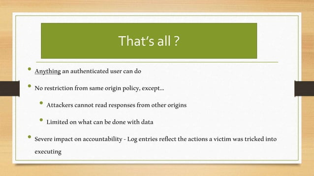 Introduction To Csrf Attacks And Defense Pptx