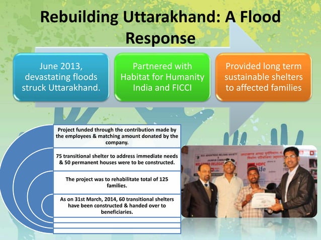 Corporate Social Responsibility Initiatives by HDFC Bank and HDFC Life ...