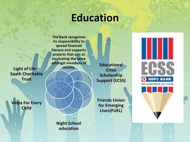 Corporate Social Responsibility Initiatives by HDFC Bank and HDFC Life ...