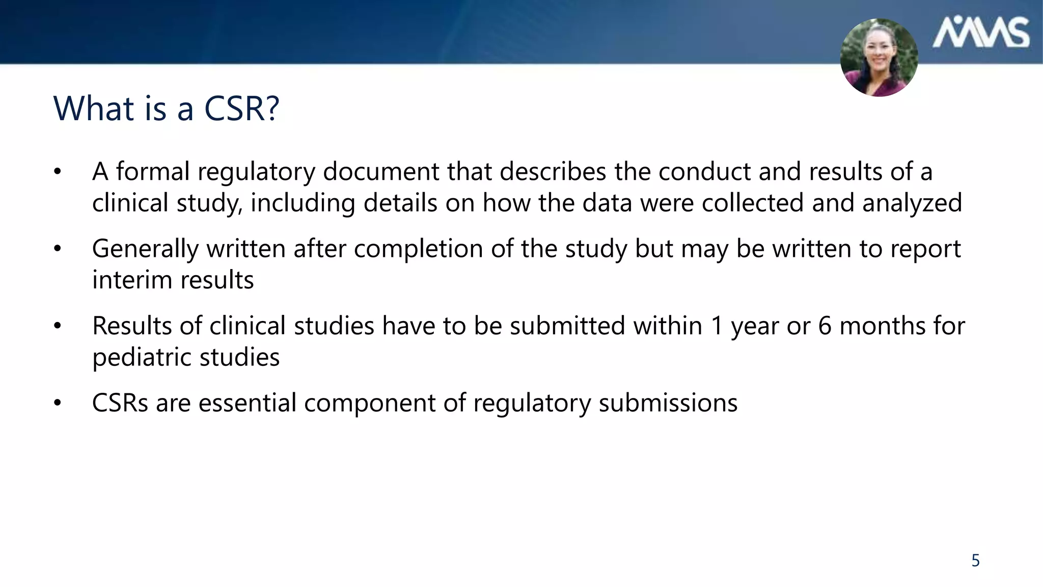 How to Create Fit-For-Purpose Clinical Study Reports for Successful Submissions | PPTX