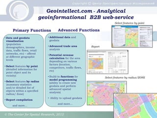 Geomarketing for retail | PPTX | Business | Business and Finance