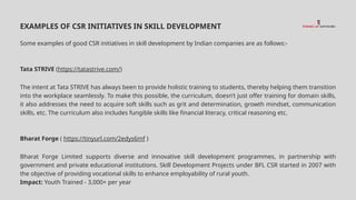 Empowering the Workforce: The Role of CSR in Skill Development In India ...