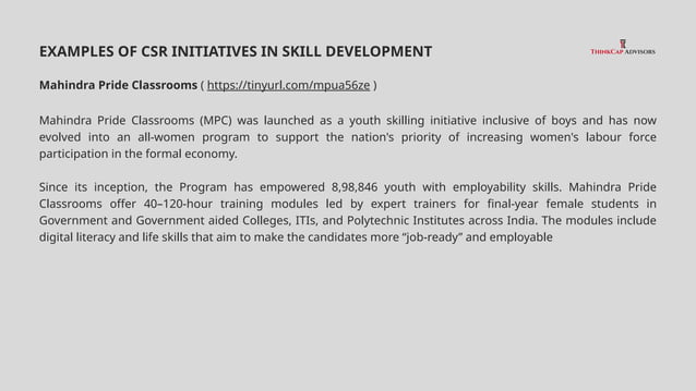 Empowering the Workforce: The Role of CSR in Skill Development In India | PPTX