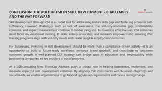 Empowering the Workforce: The Role of CSR in Skill Development In India ...