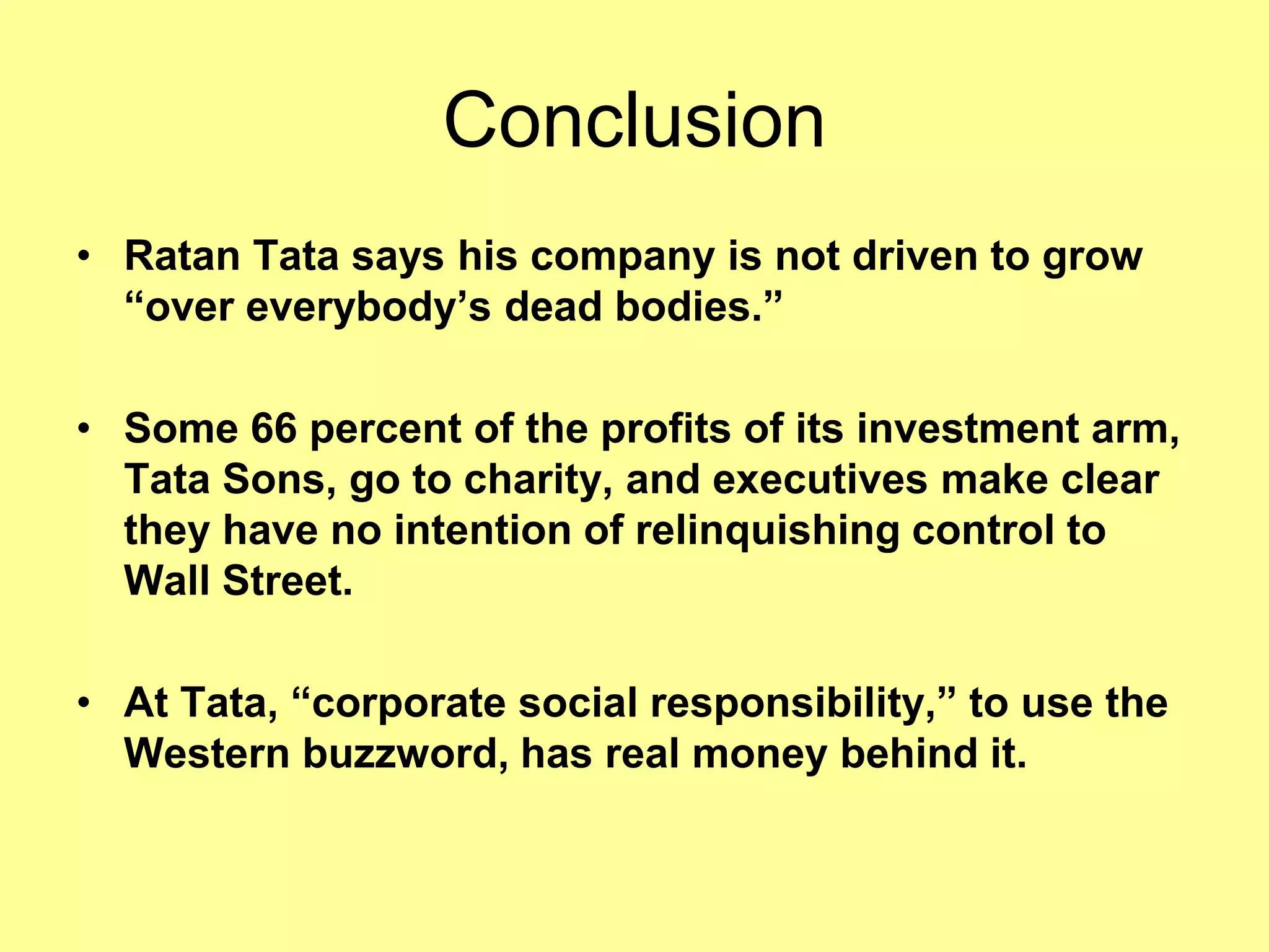 Csr fpr tata group | PPT