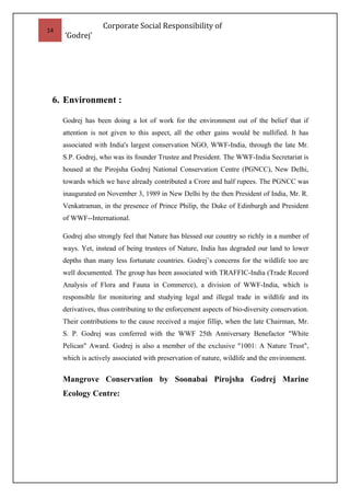 Csr godrej abhishek mokal | DOC