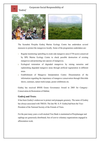 Csr godrej abhishek mokal | DOC