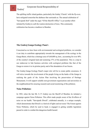 Csr godrej abhishek mokal | DOC