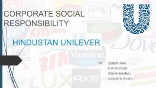 Corporate Social Responsibility (CSR) at Hindustan Unilever (HUL) | PPTX