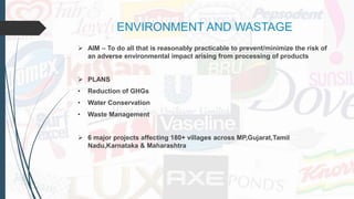 Corporate Social Responsibility (CSR) at Hindustan Unilever (HUL) | PPTX