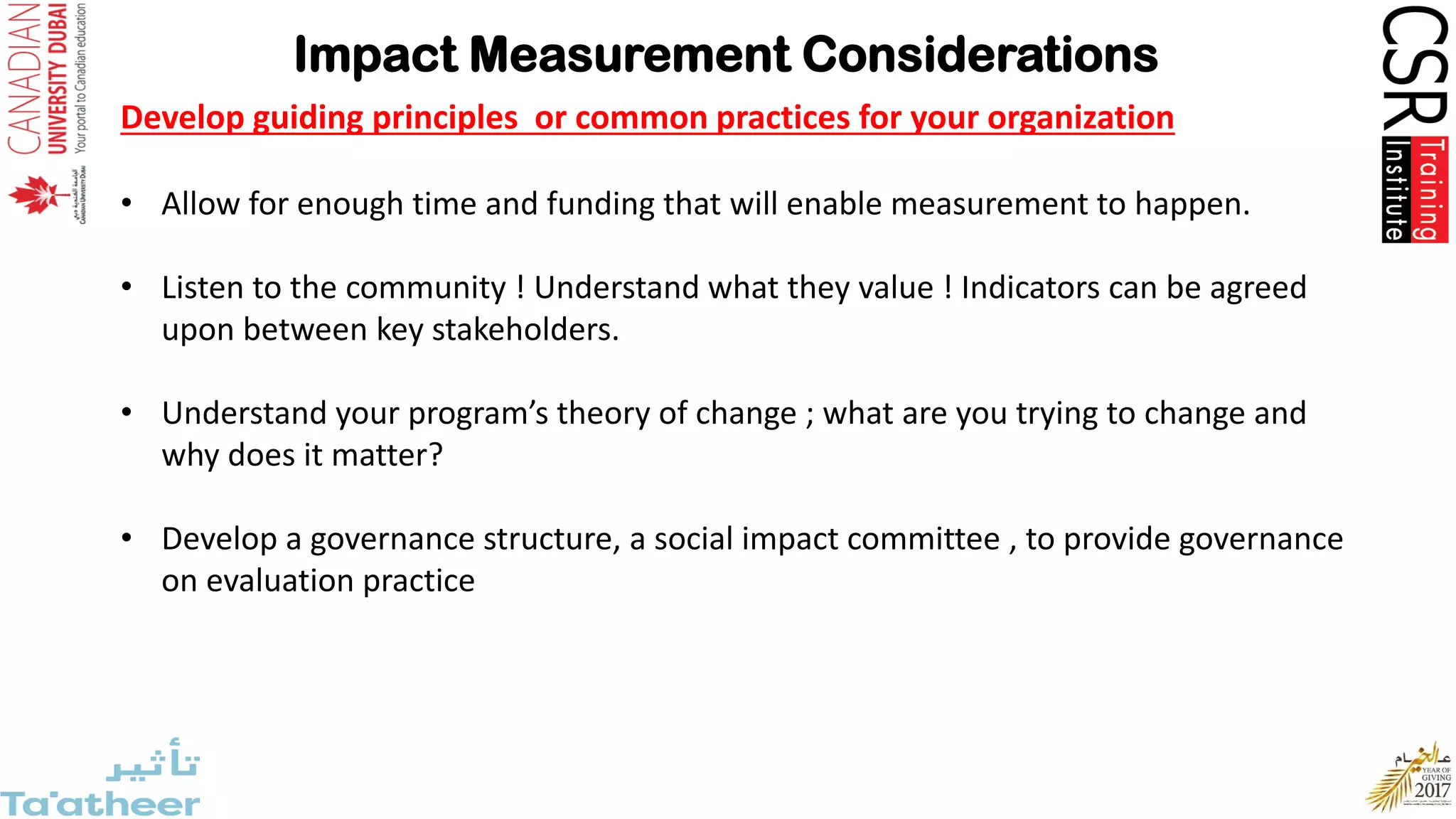 CSR Impact Measurement & Management | PDF