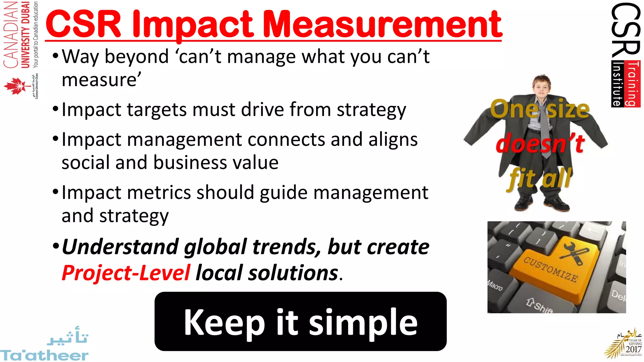 CSR Impact Measurement & Management | PDF
