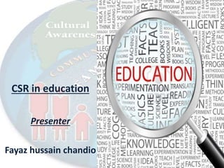 Csr in education | PPTX