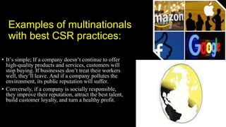 Csr in multinationals | PPT