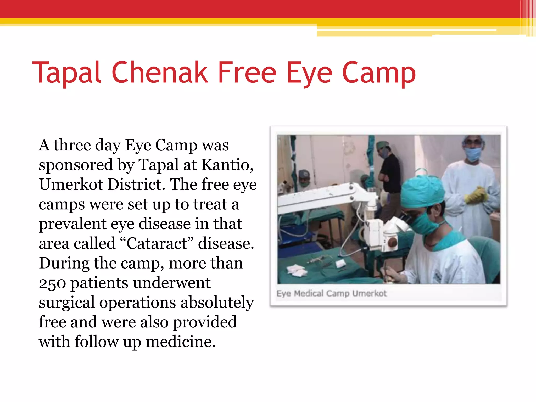 CSR Activities in Tapal Tea | PPTX