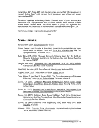 CSR Inti Pesan | PDF