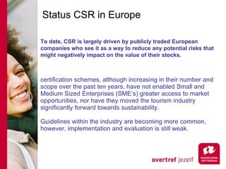 CSR In Tourism Ip Forte | PPT | Europe Travel | Travel Locations
