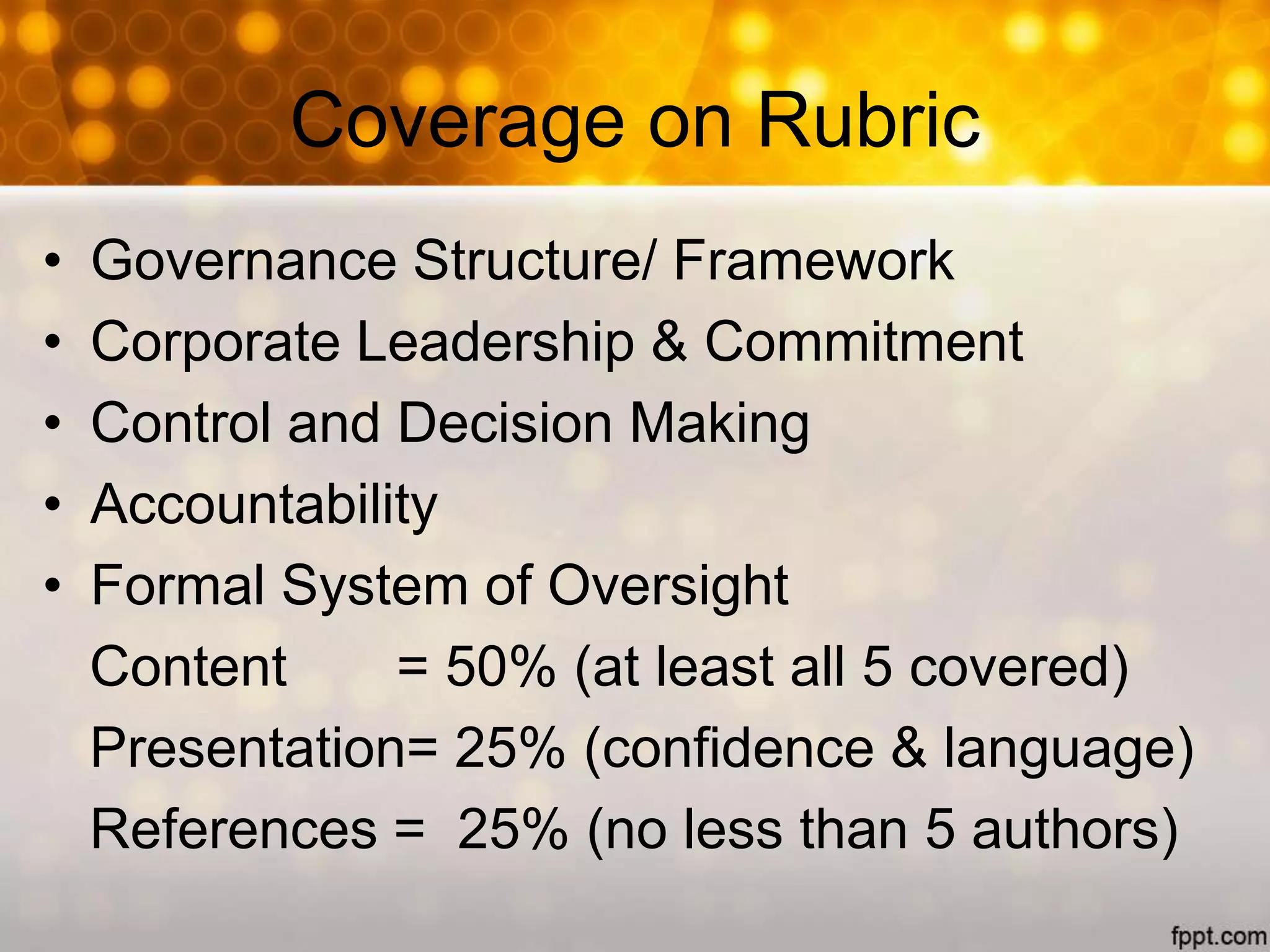 Corporate Governance and Social Responsibility | PPTX