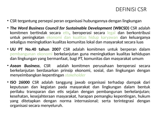 MANAJEMEN KONTEMPORER Corporate Social Responsibility | PPT