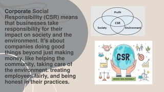 CSR model in business ethics | PPTX