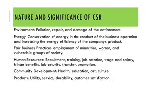 Corporate Social Responsibility Module 1 | PPTX