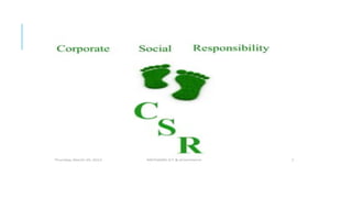 Corporate Social Responsibility Module 1 | PPTX