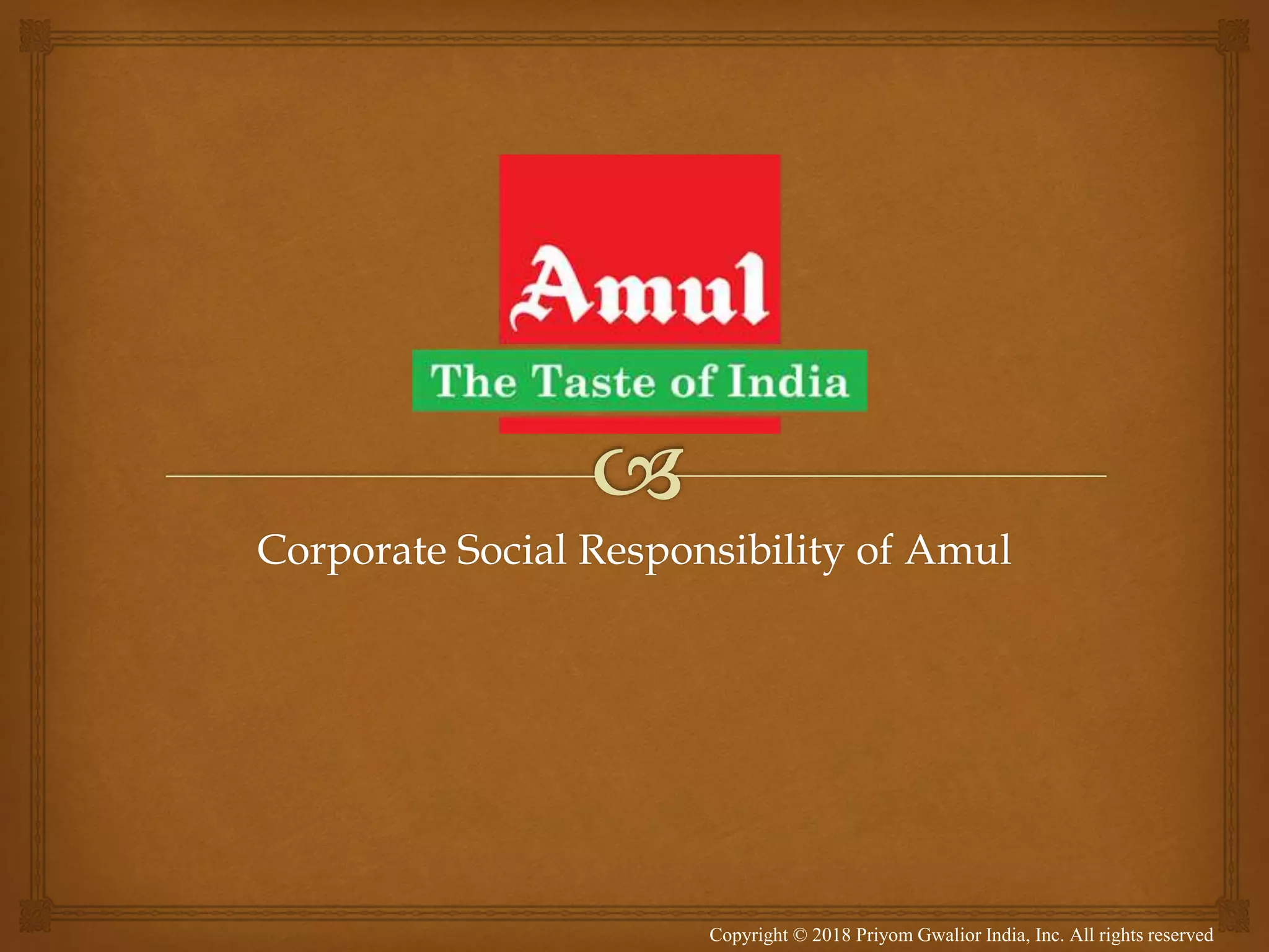 CSR of Amul | PPTX