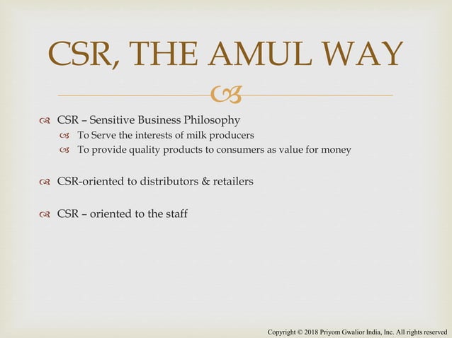 CSR of Amul | PPTX