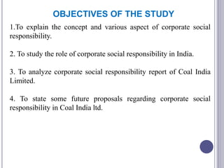 Csr of coal india | PPT
