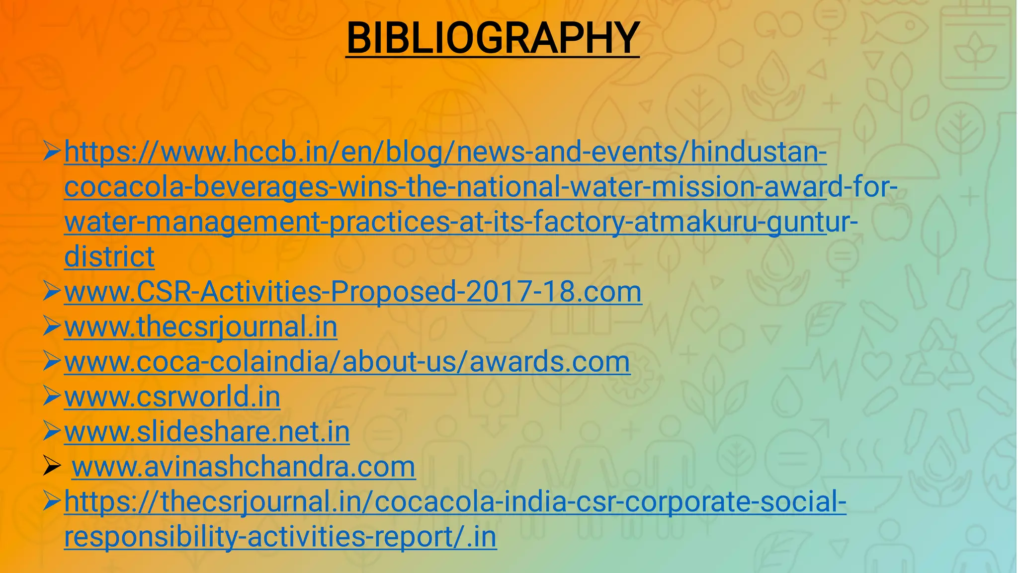 CSR activities of Coca Cola India | PDF