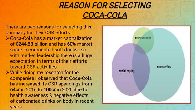 CSR activities of Coca Cola India | PDF