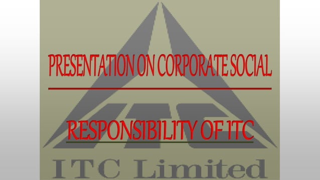 CSR OF ITC (PPT).pptx