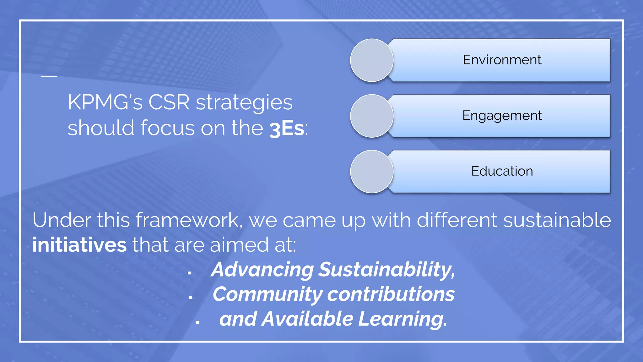 Csr of kpmg | PPTX