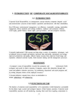 Csr of sony | DOCX