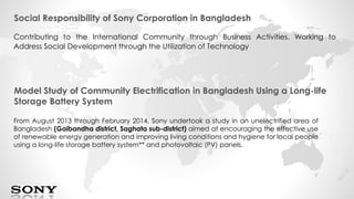 Corporate Social Responsibility (CSR) of Sony Corporation | PPTX