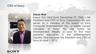 Corporate Social Responsibility (CSR) of Sony Corporation | PPTX