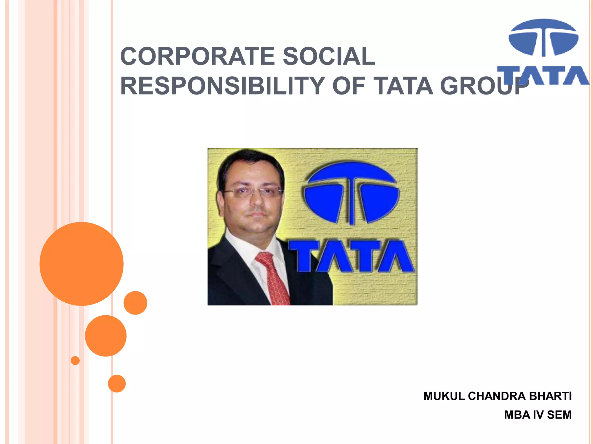 Csr of tata | PPTX