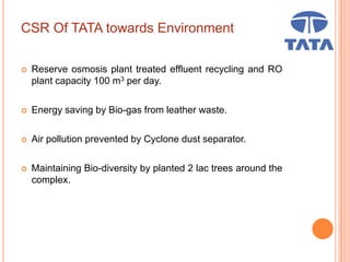 Csr of tata | PPTX