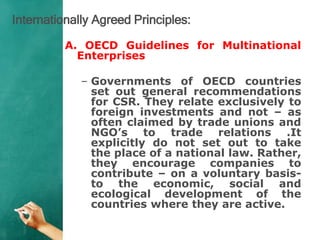Csr on international context | PPTX