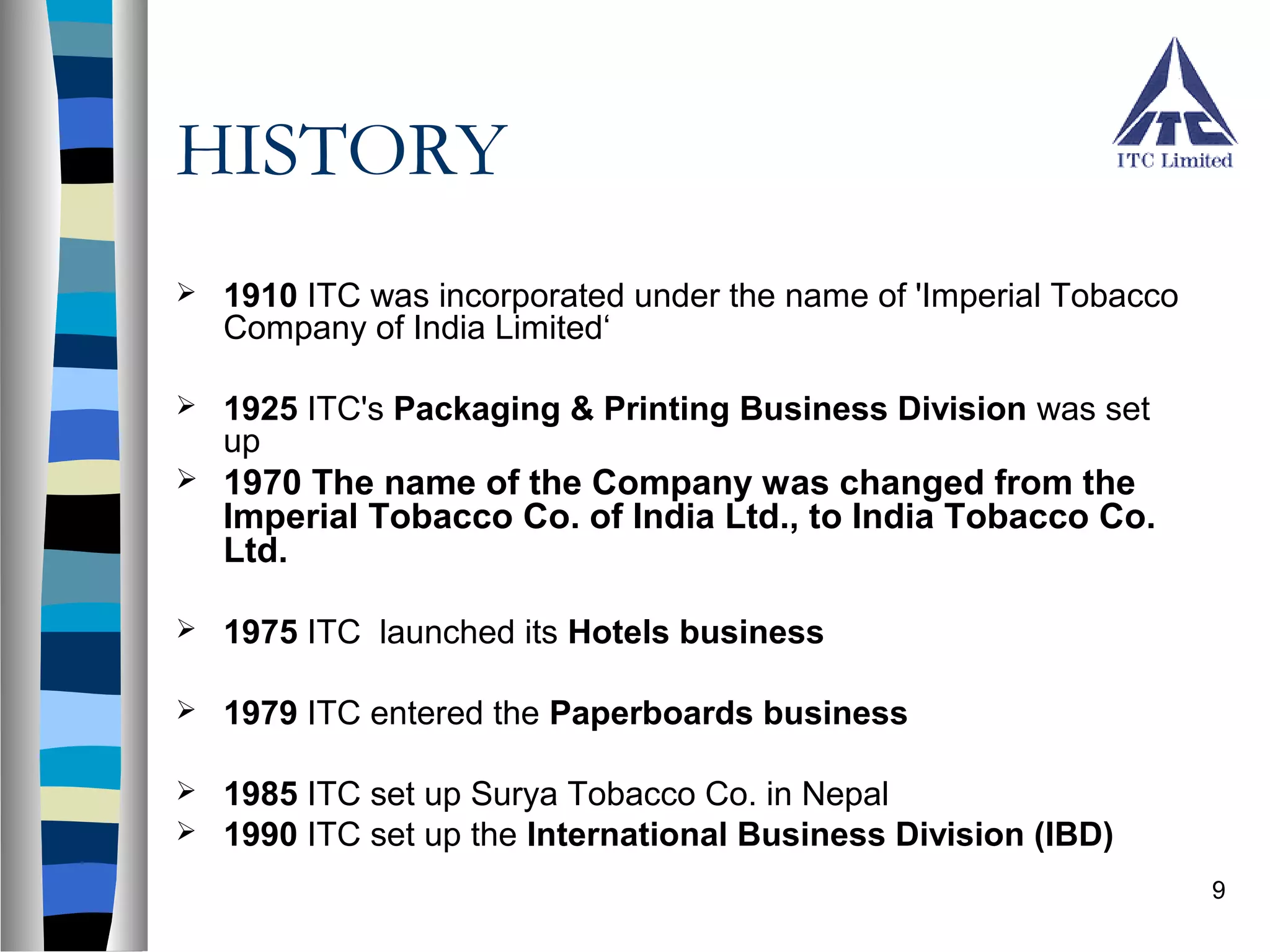 Corporate social responsibility on Indian tobacco company | PPT