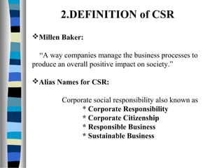Corporate social responsibility on Indian tobacco company | PPT