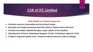 CSR on ITC Ltd. | PPTX