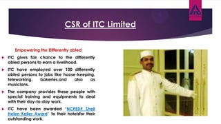 CSR on ITC Ltd. | PPTX